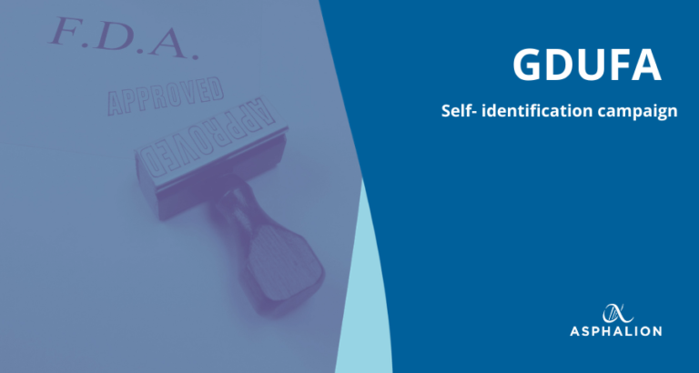 FDA | GDUFA Self-identification campaign - Asphalion