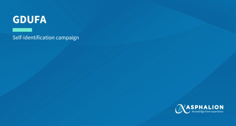 New | FDA | GDUFA Self-identification campaign