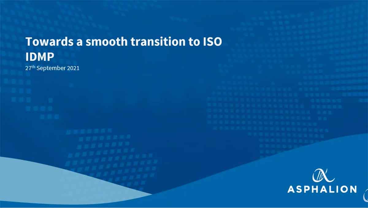 Towards a Smooth Transition to ISO IDMP - Asphalion