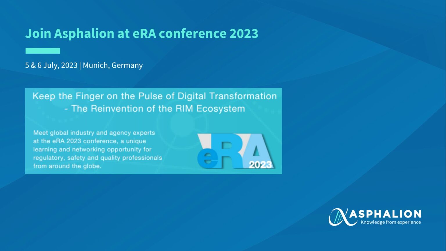 New | EVENT | eRa conference
