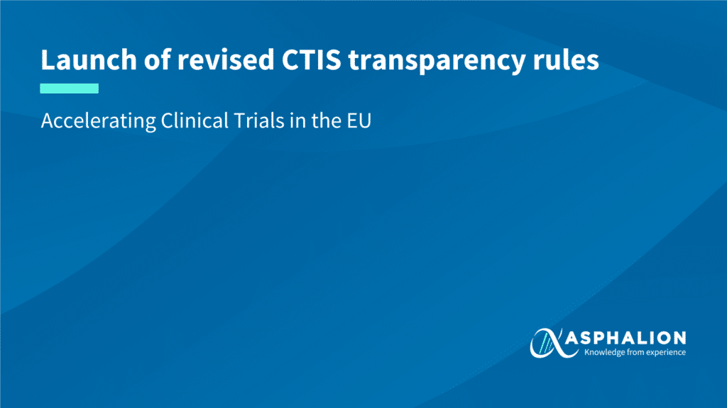 New | NEWS | Launch of revised CTIS transparency rules
