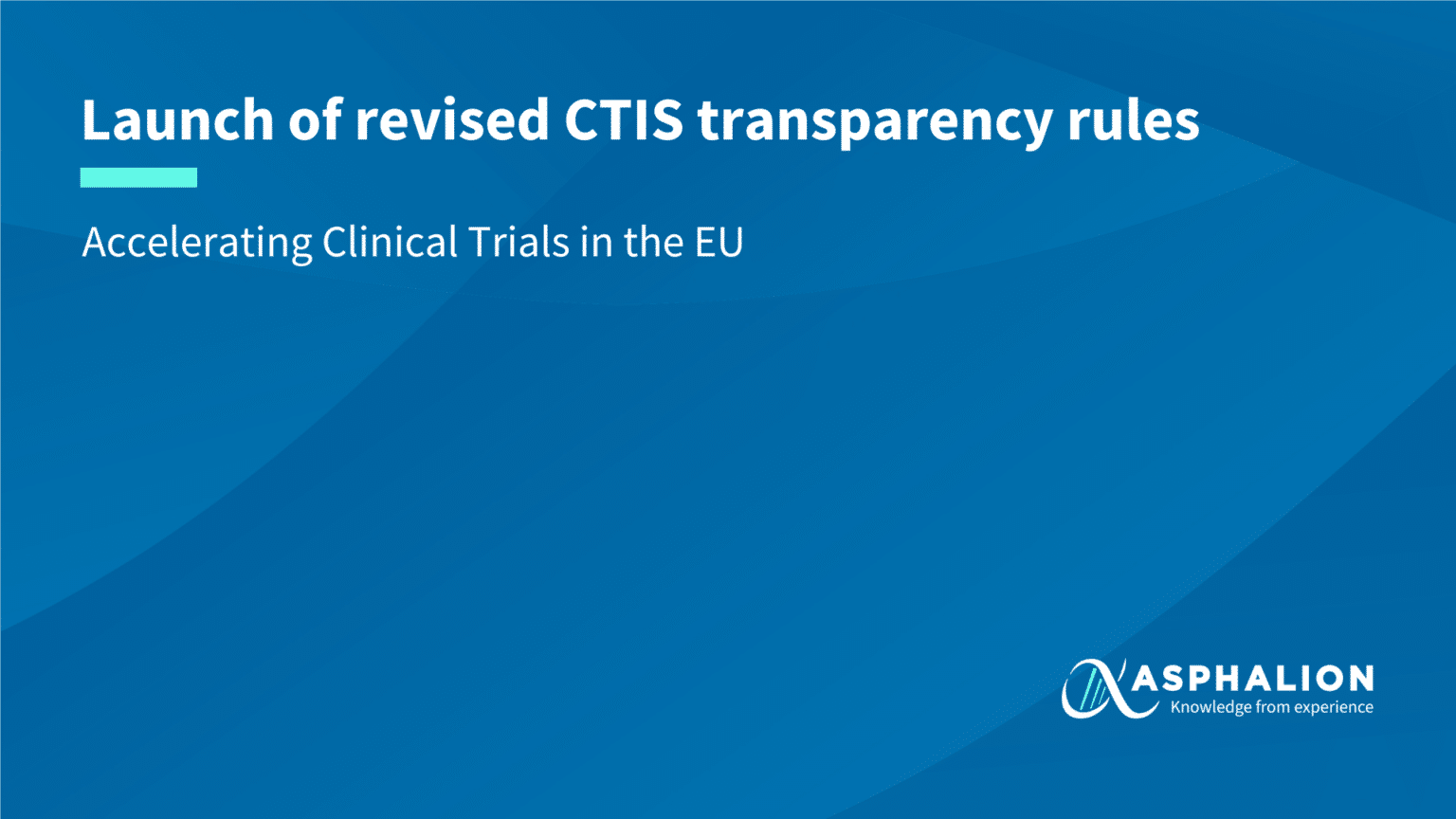 New | NEWS | Launch of revised CTIS transparency rules