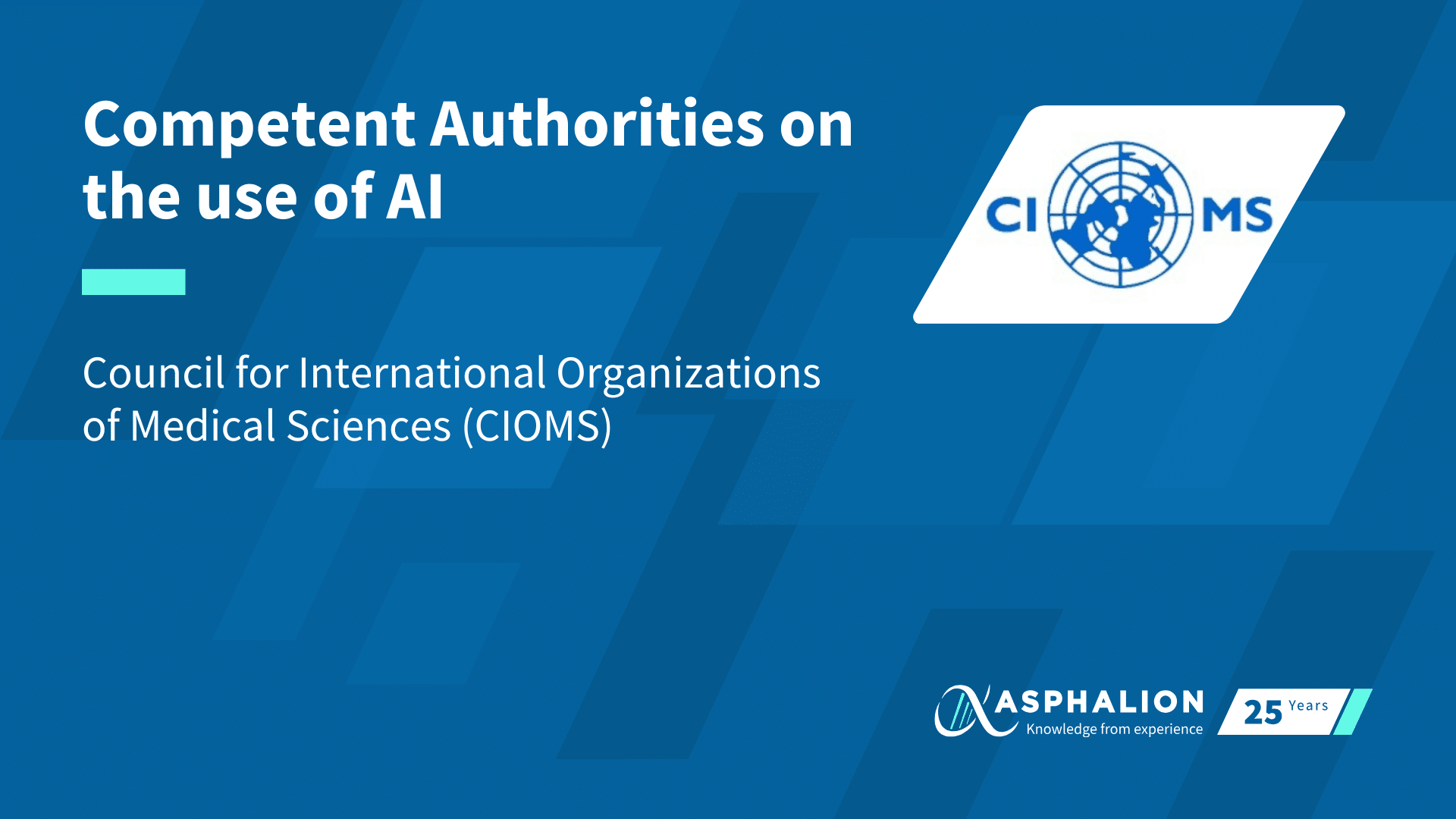 New | DIGITALIZATION | CIOMS on the use of AI