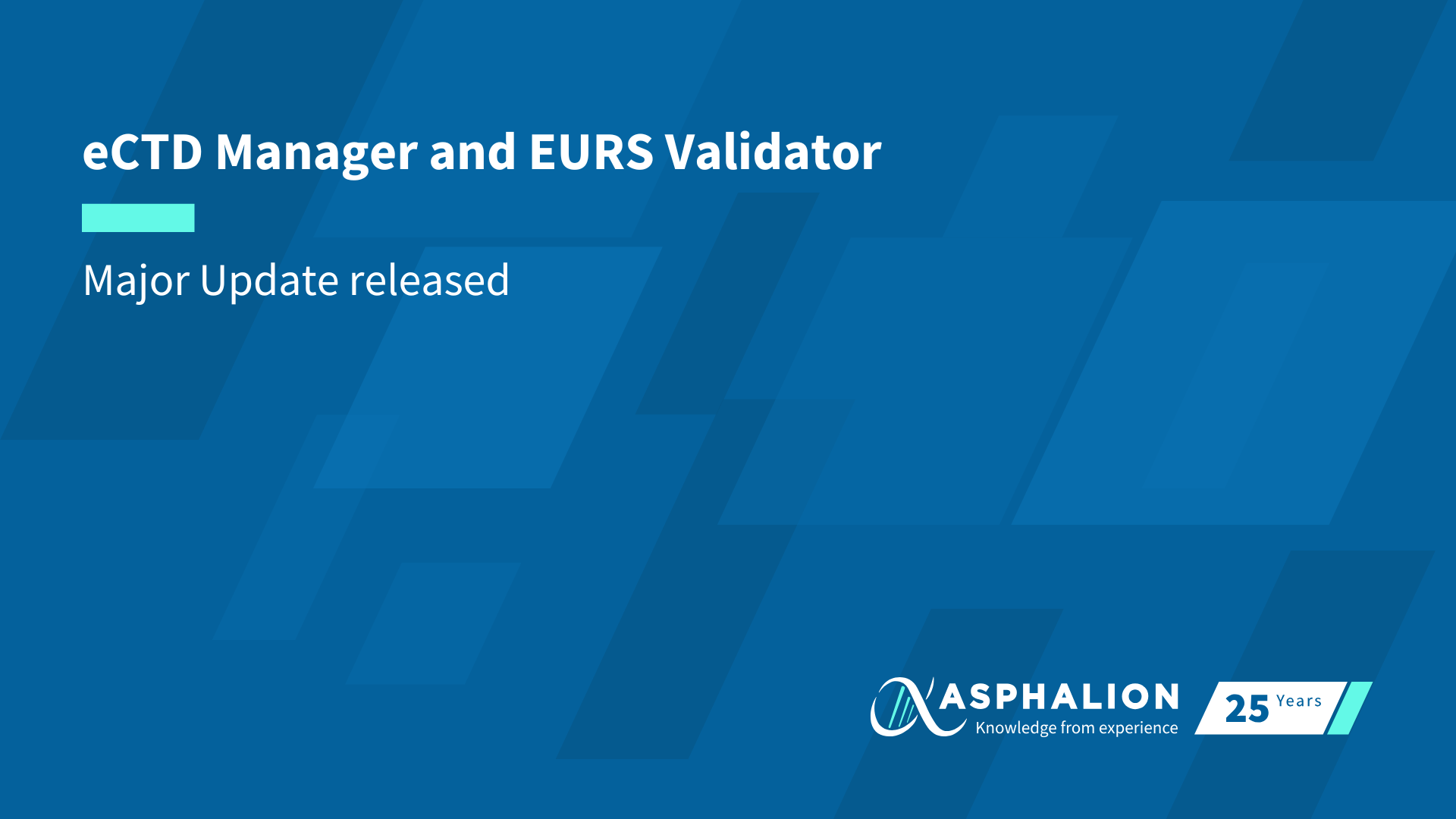 New | EXTEDO Releases Major Update 25.06 of eCTD Manager and EURS Validator