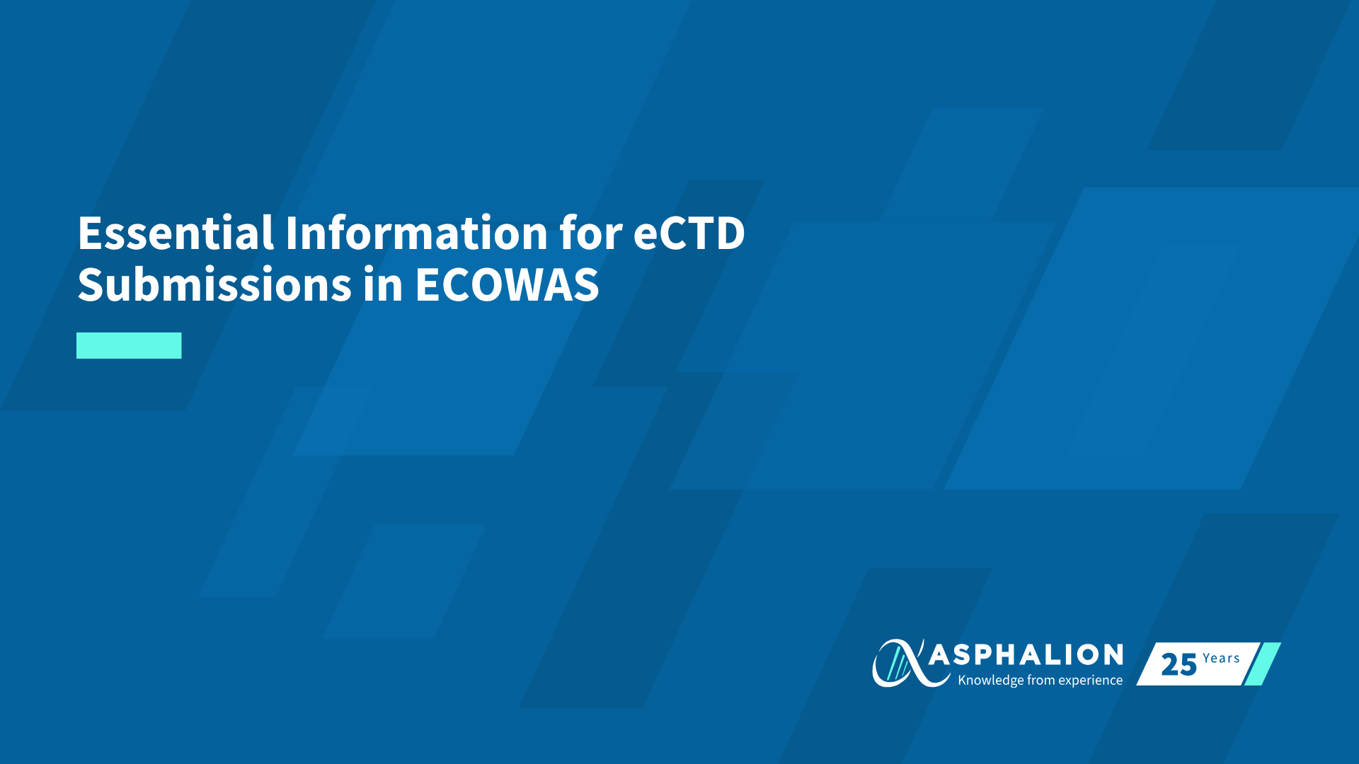 FLYER | Essential Information for eCTD Submissions in ECOWAS - Asphalion